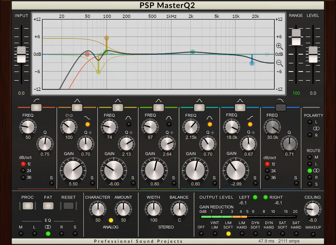 PSP MasterQ2 a highend and very musical mastering equaliser